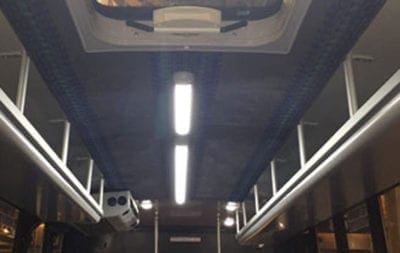 Bus Interior Lighting & Ducting - Safe Fleet