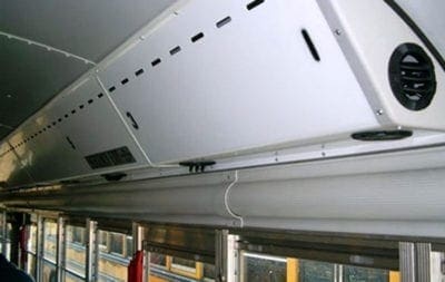 Bus Interior Lighting & Ducting - Safe Fleet